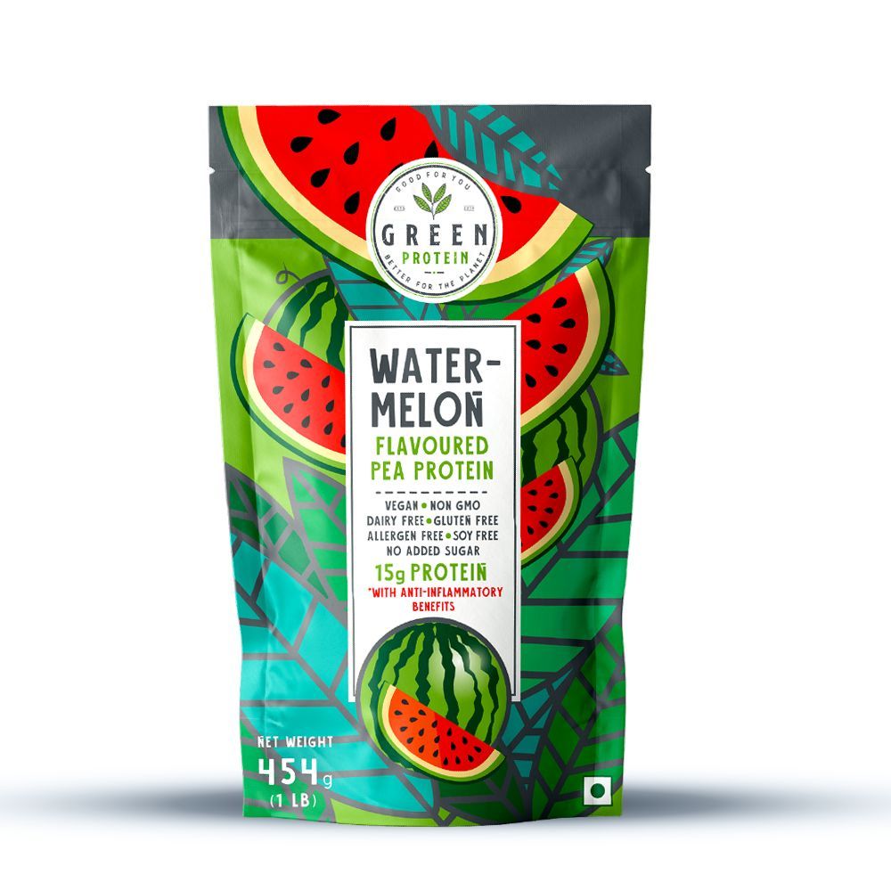 Buy Green Protein Vegan Plant Protein Powder Watermelon Flavor, 454 g ...