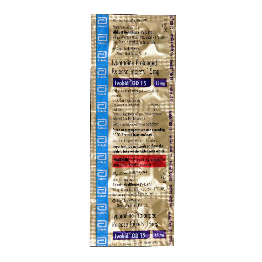 Buy Ivabid-OD 15mg 10 Tablets Online at Best Prices | Wellness Forever