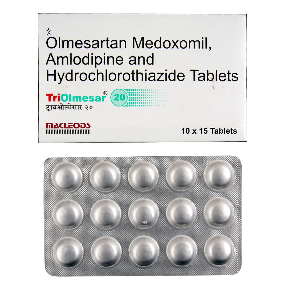 Buy Triolmesar 20mg 15 Tablets Online at Best Prices | Wellness Forever
