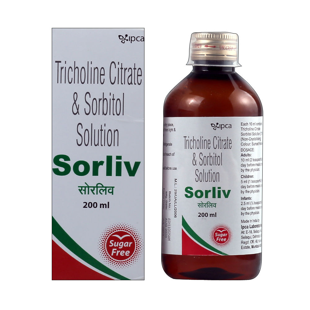 Buy Sorliv Syrup Suagr Free 200Ml Online at Best Prices | Wellness Forever