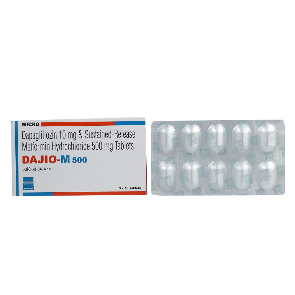 Buy Dajio-M 500mg 10 Tablets Online at Best Prices | Wellness Forever