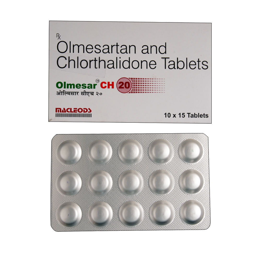 Buy Olmesar-CH 20mg 15 Tablets Online at Best Prices | Wellness Forever