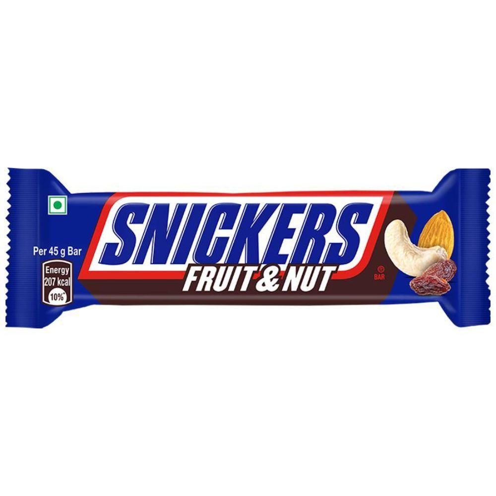 Buy Snickers Fruit & Nut Flavour Chocolate Bar, 45 g Online at Best ...