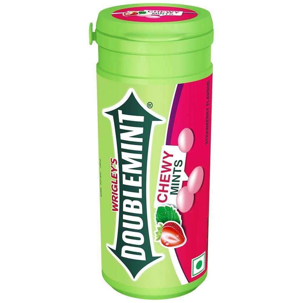 Buy Wrigley's Doublemint Chewy Mints, Strawberry Flavour, 57 g Online ...