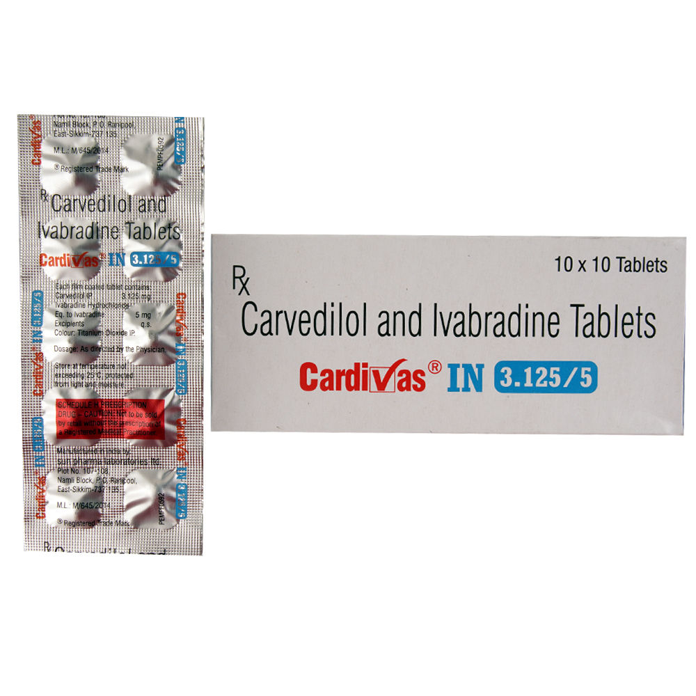 Buy Cardivas In 3.125/5mg 10 Tablets Online at Best Prices | Wellness ...