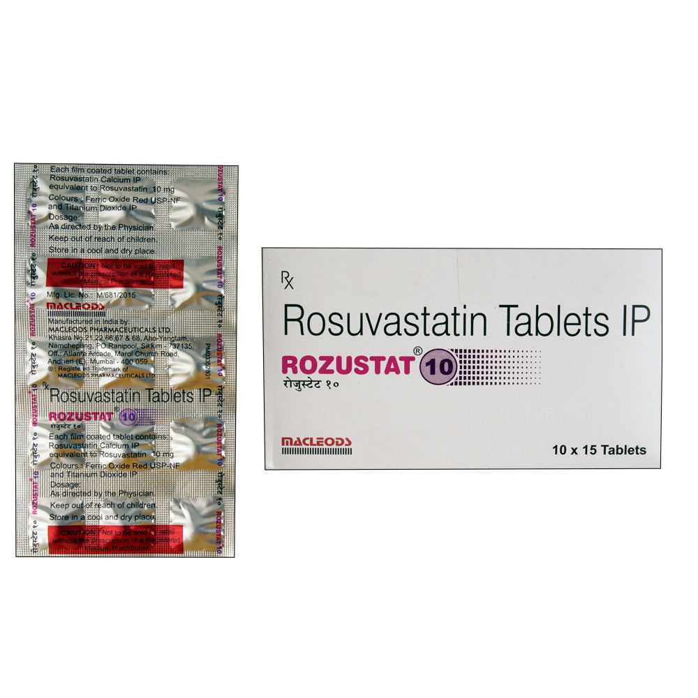 Buy Rozustat 10mg 15 Tablets Online at Best Prices | Wellness Forever
