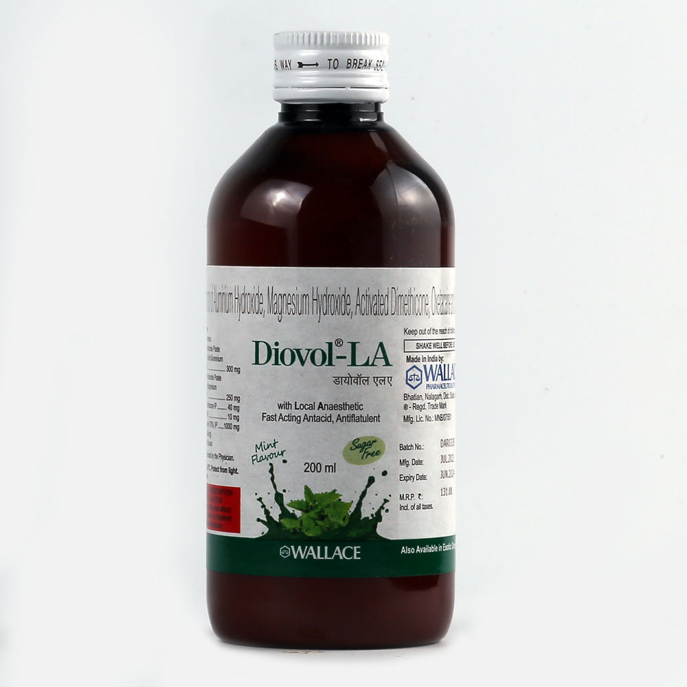 Buy Diovol-LA Mint Syrup 200 ml Online at Best Prices | Wellness Forever