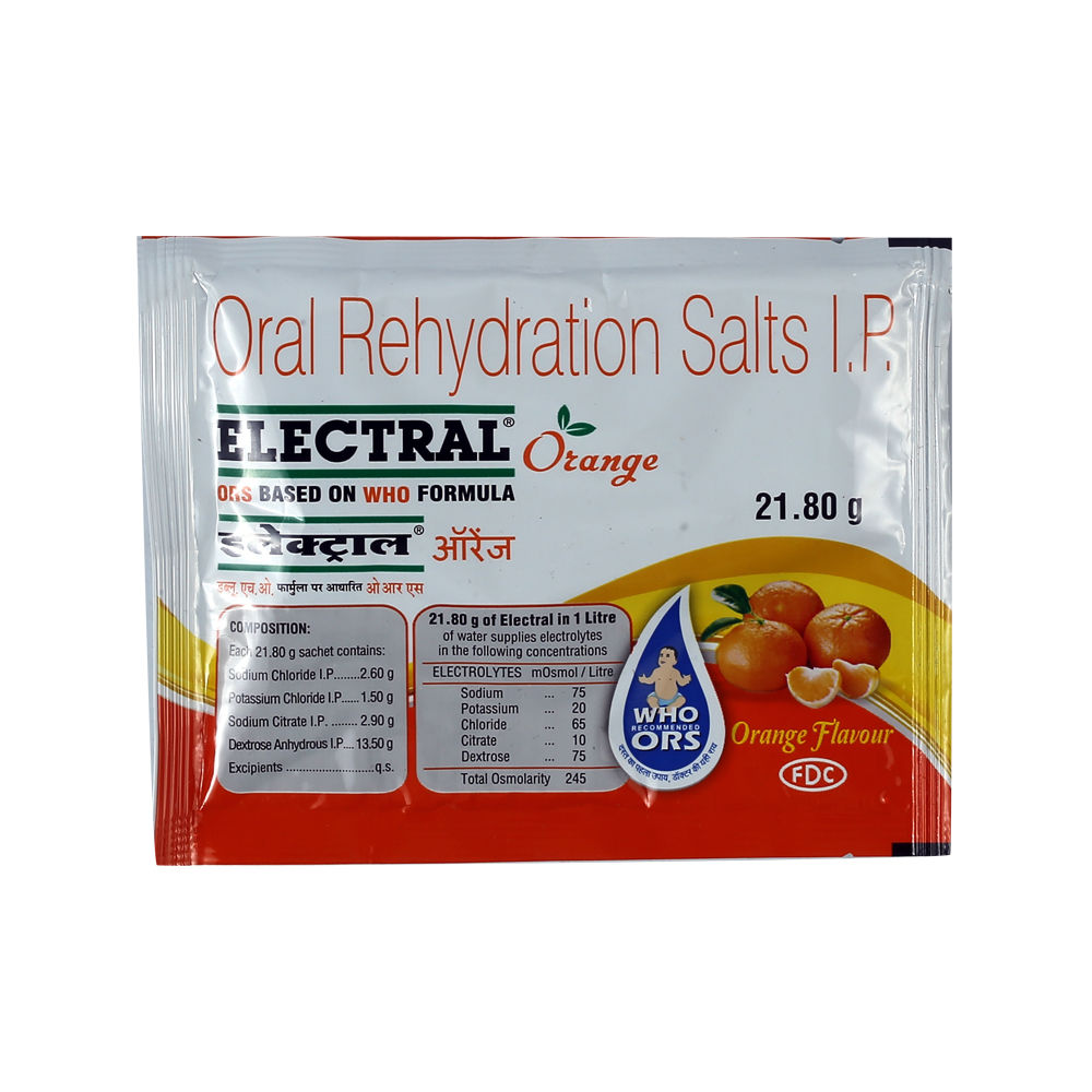 Buy Electral Powder Orange 21.80 g Online at Best Prices | Wellness Forever