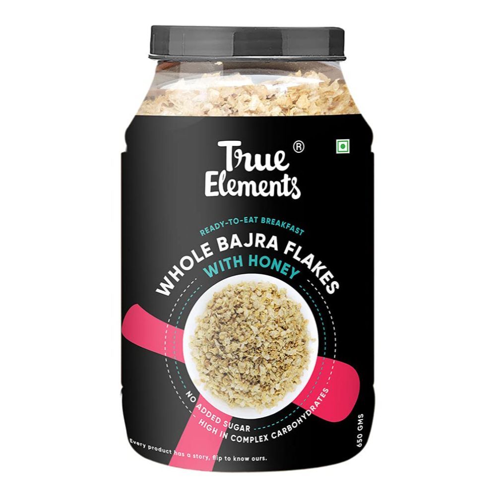 Buy True Elements Bajra Flakes, 650 g Online at Best Price | Wellness ...