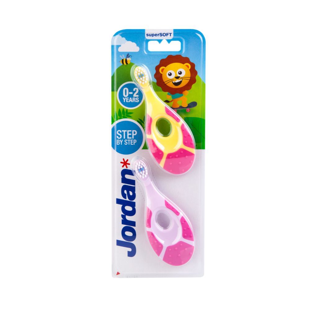 Buy Jordan Step 1 Kids Toothbrush 1-2 Years 2 Pieces Online at Best ...