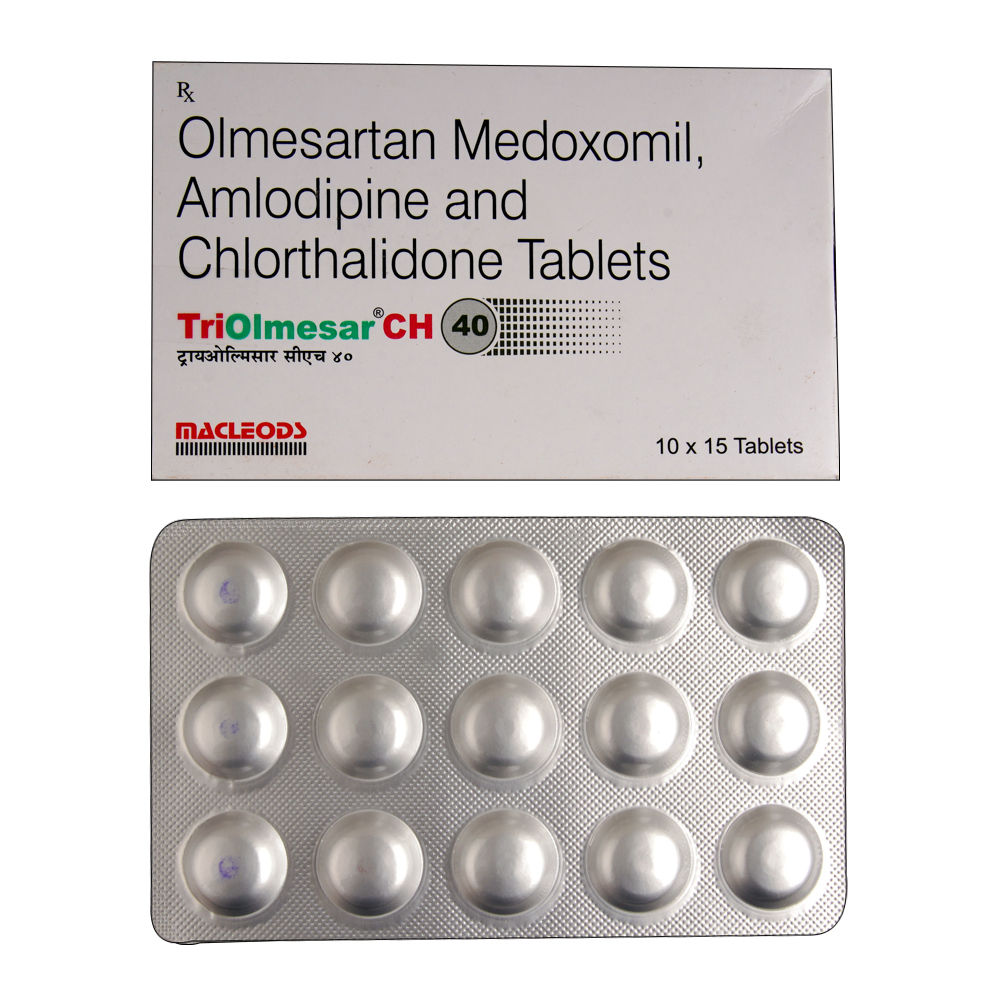 Buy Triolmesar-CH 40mg 15 Tablets Online at Best Prices | Wellness Forever