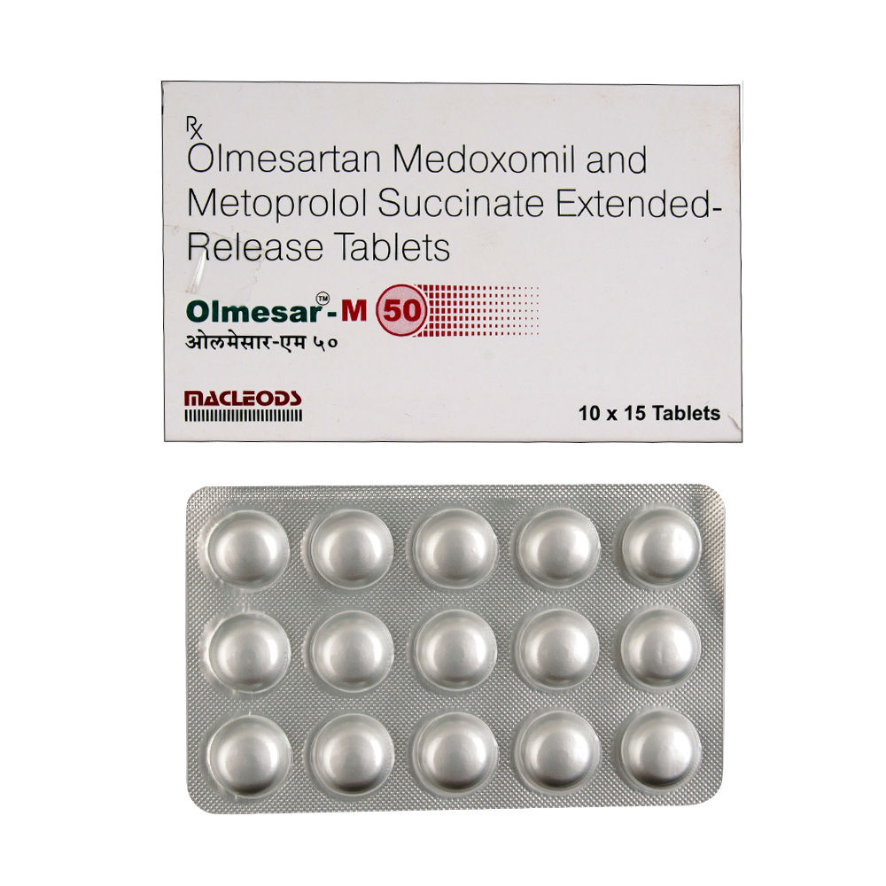 Buy Olmesar-M 50mg 15 Tablets Online at Best Prices | Wellness Forever
