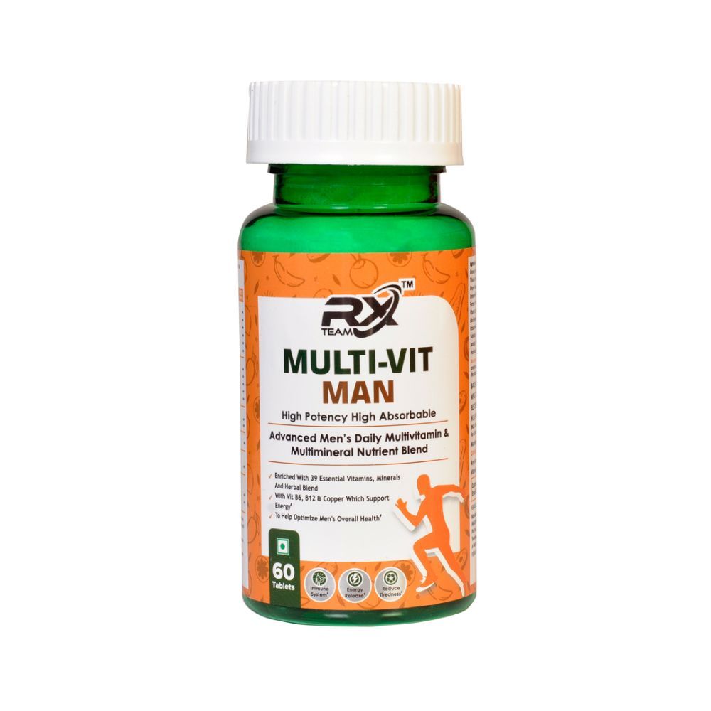 Buy Rx Team Multivit Man, 60 tablets Online at Best Prices | Wellness ...