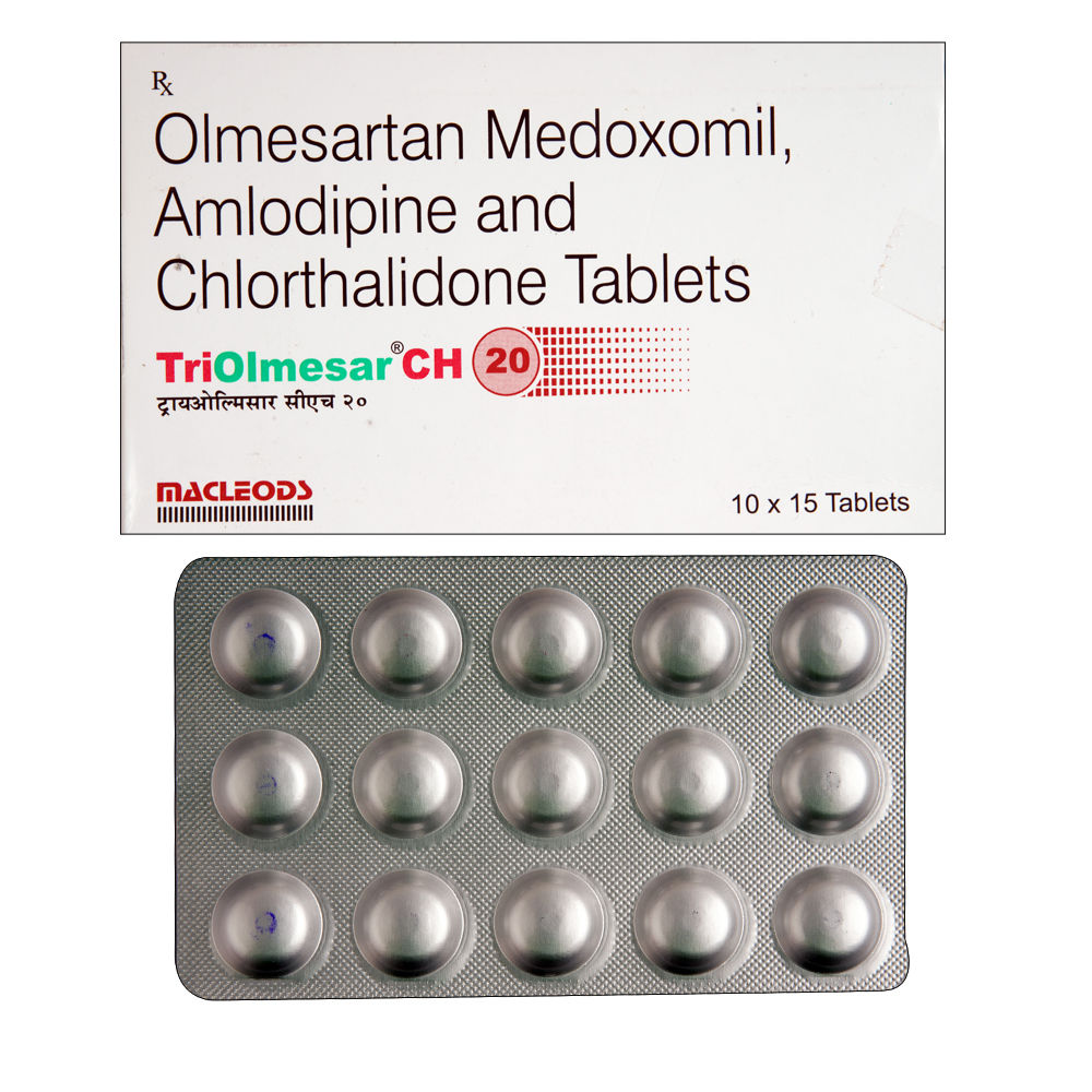 Buy Triolmesar-CH 20mg 15 Tablets Online at Best Prices | Wellness Forever