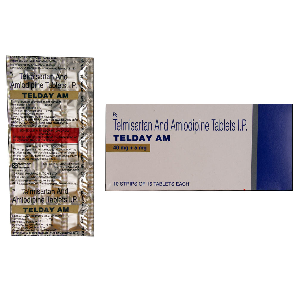 Buy Telday-AM 15 Tablets Online at Best Prices | Wellness Forever
