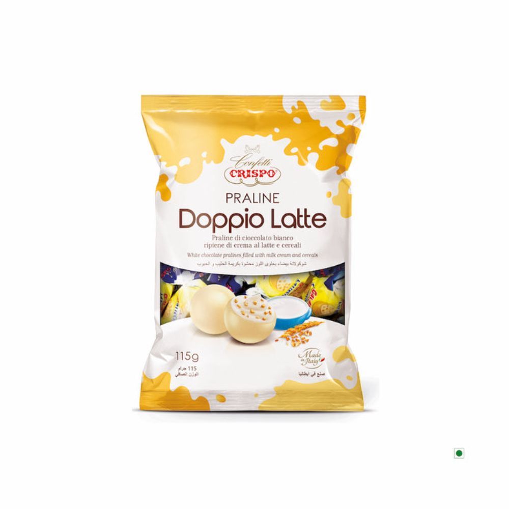 Buy Crispo Chocolate Praline Doppio Latte, 115 G Online at Best Prices ...