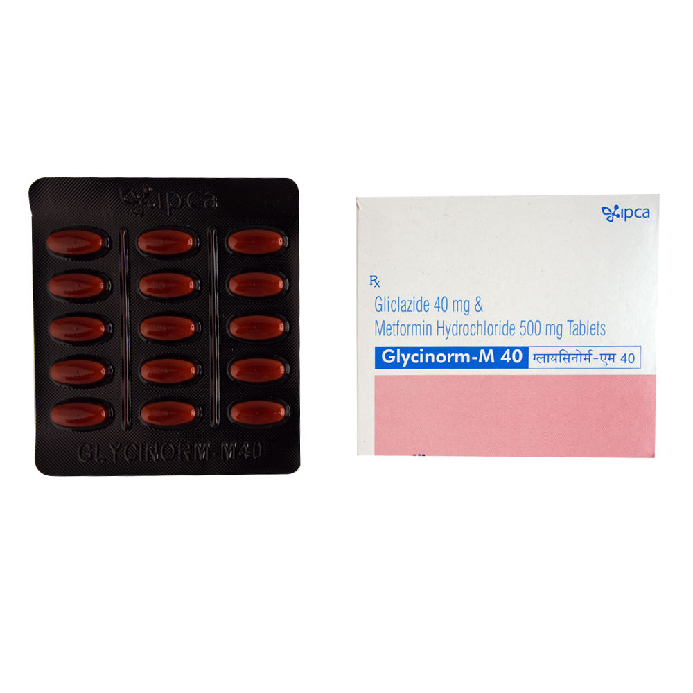 Buy Glycinorm-M 40mg 15 Tablets Online at Best Price | Wellness Forever