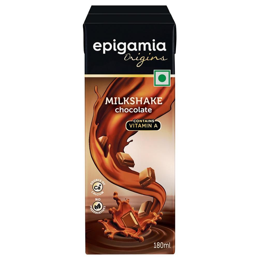 Buy Epigamia Chocolate Milkshake, 180 ml Online at Best Prices ...