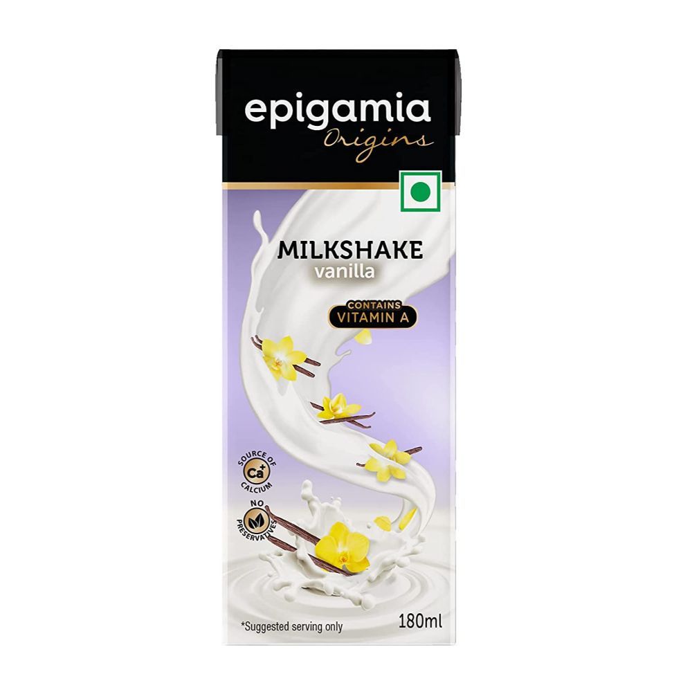 Buy Epigamia Vanilla Milkshake 180ml Online at Best Prices | Wellness ...