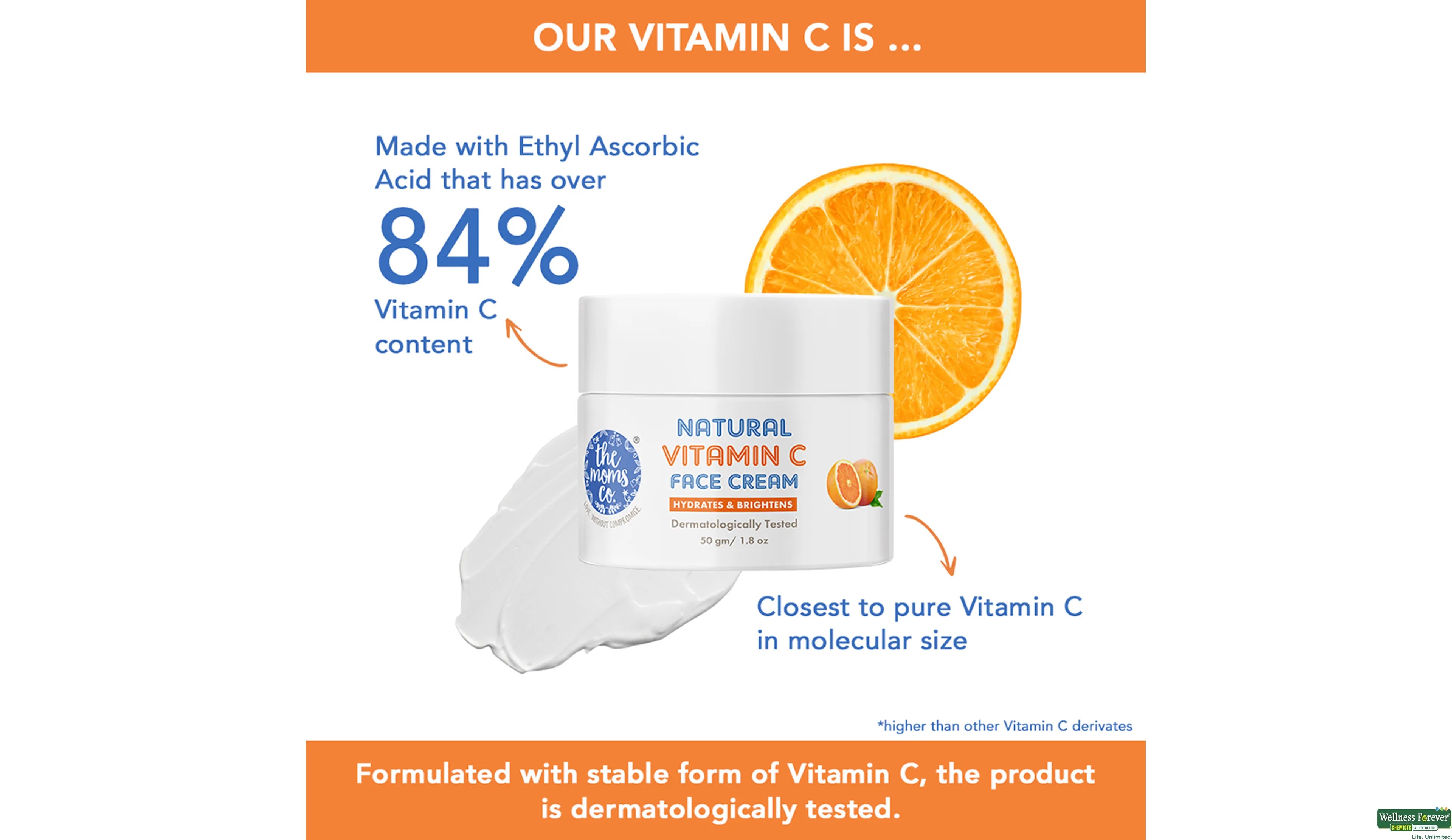 Buy The Moms Co Natural Vitamin C Face Cream 50 G Online At Best