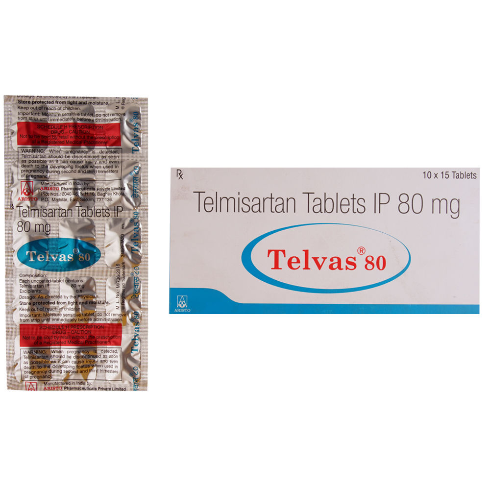 Buy Telvas 80mg 15 Tablets Online at Best Prices | Wellness Forever