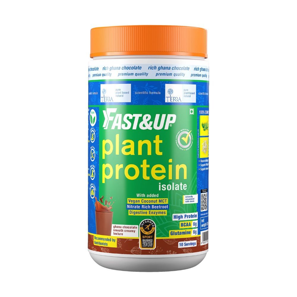 Buy Fast&Up Vegan Plant Protein Isolate, Chocolate, 450 g Online at ...