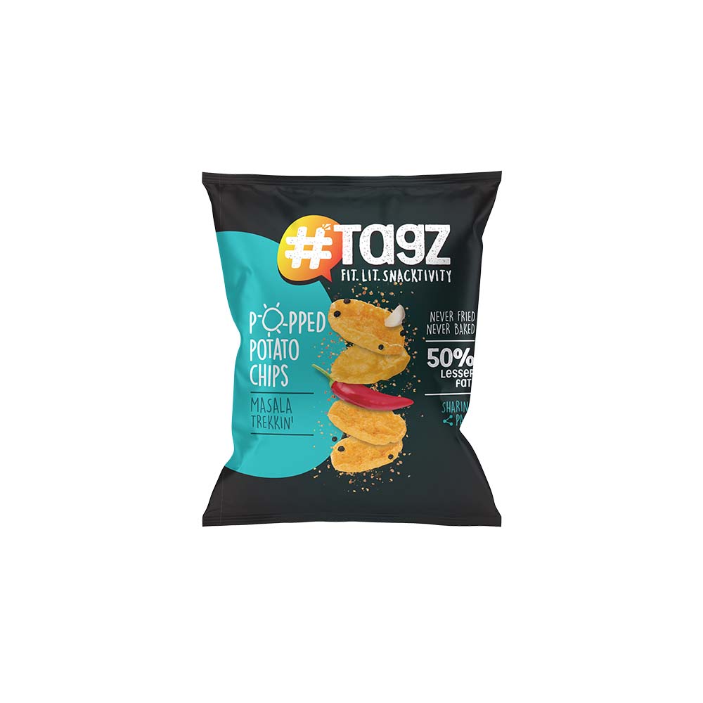 Buy Tagz Popped Potato Chips, Masala Trekkin, 20 g Online at Best ...