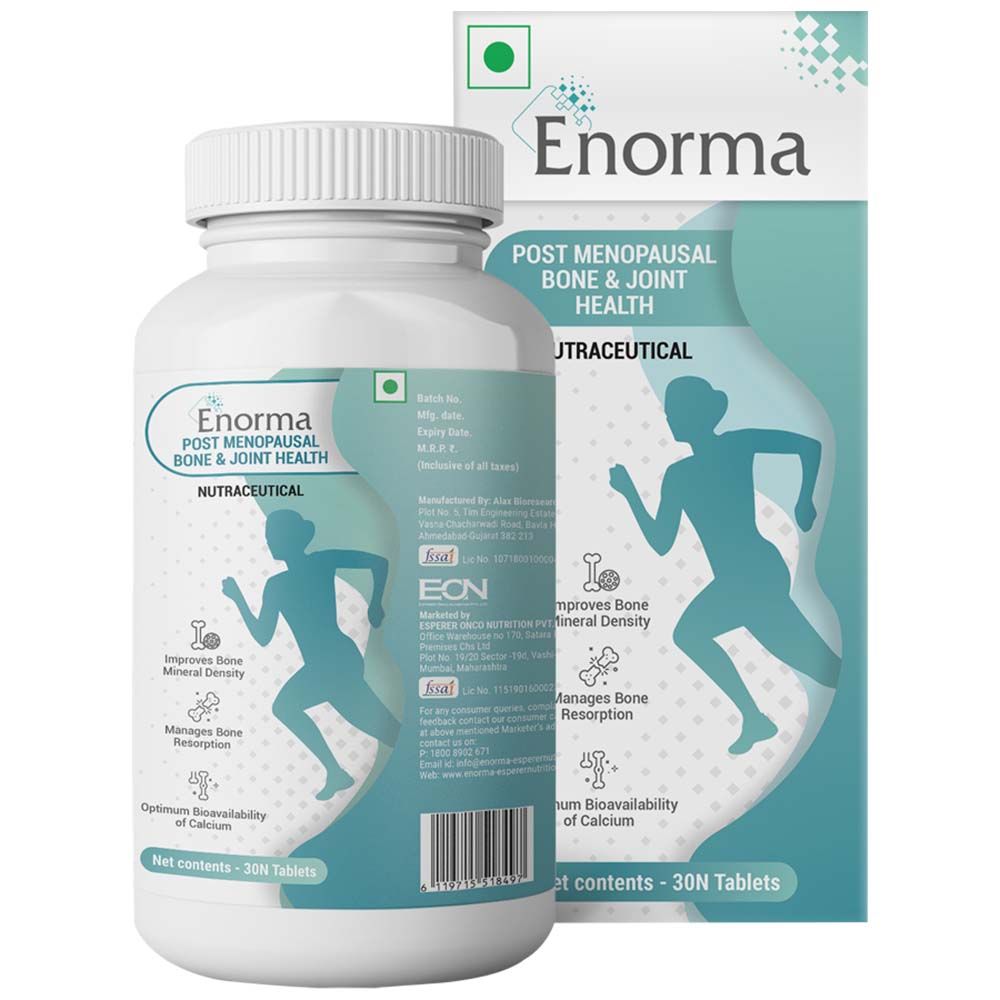 Buy Enorma Post Menopausal Bone & Joint Health Nutraceutical Tablet, 30 ...