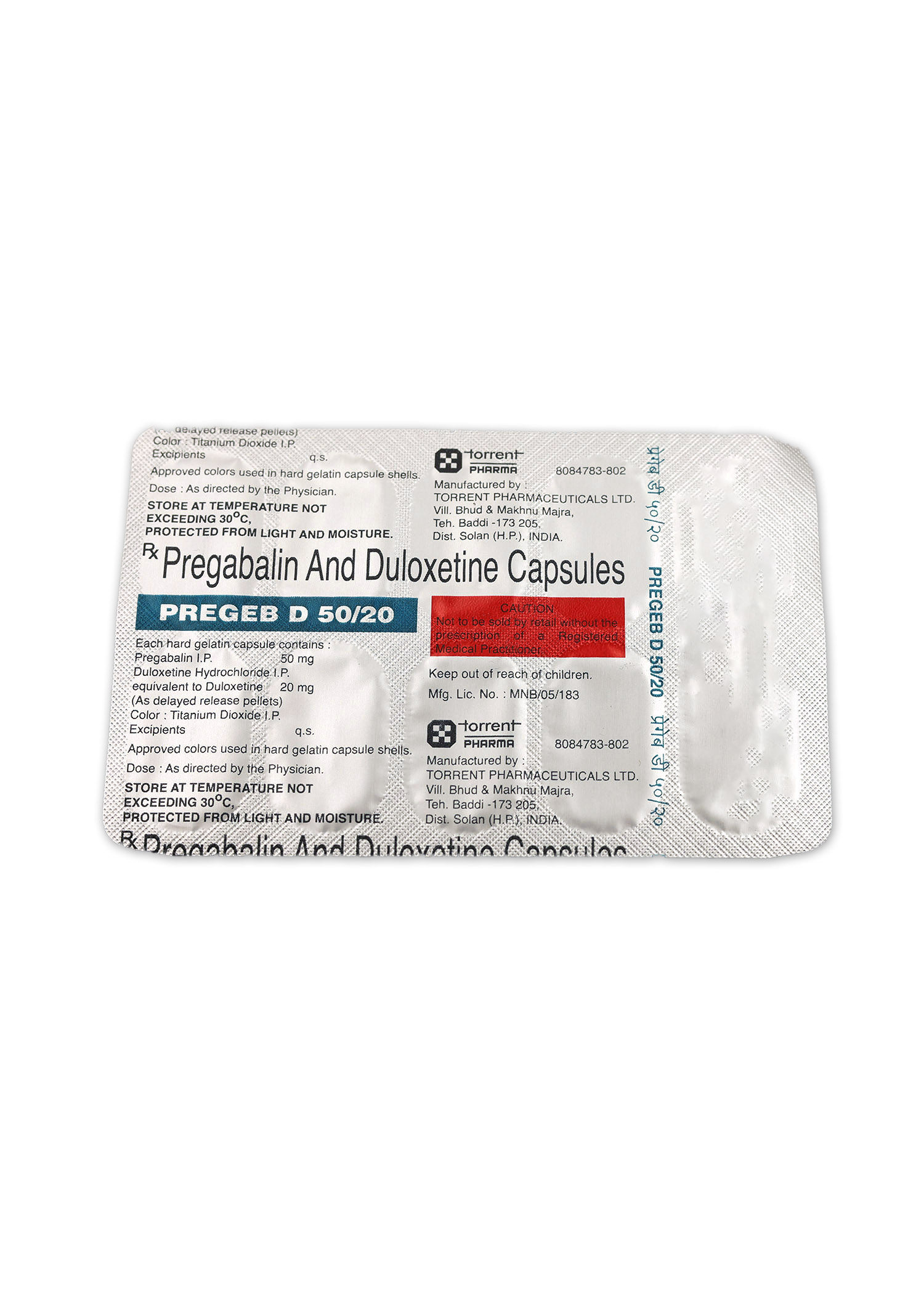 Buy Pregeb D 50/20Mg 10 Capsules Online at Best Prices | Wellness Forever