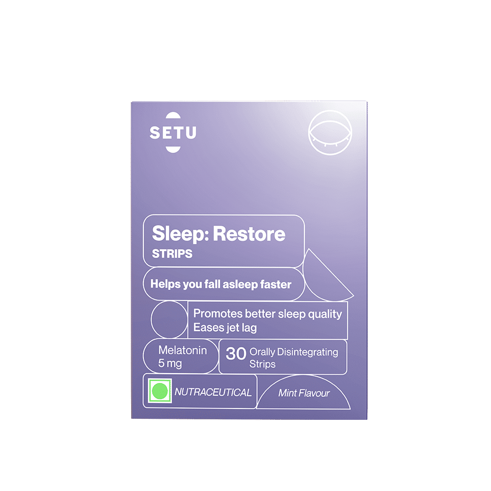 Buy Setu Sleep Restore Melatonin Strips, 30 strips Online at Best ...