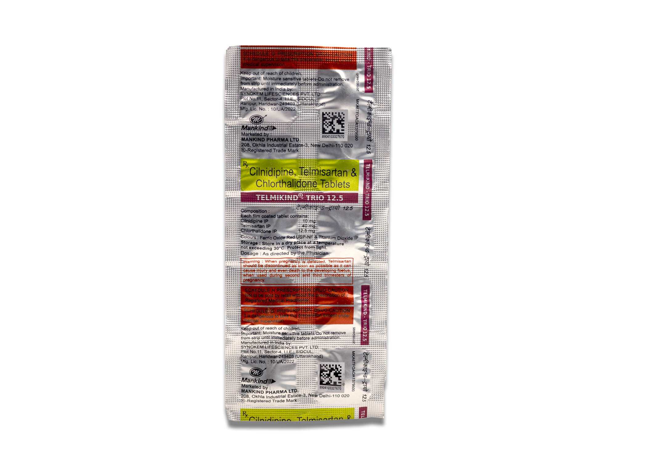 Buy Telmikind-Trio 12.5Mg 10Tab Online at Best Prices | Wellness Forever