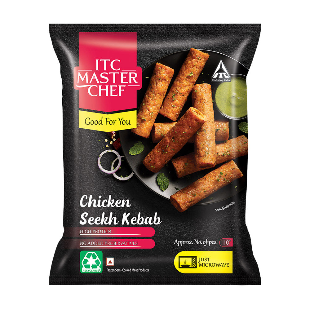Buy ITC Master Chef Chicken Seekh Kebab, 500 g Online at Best Prices ...