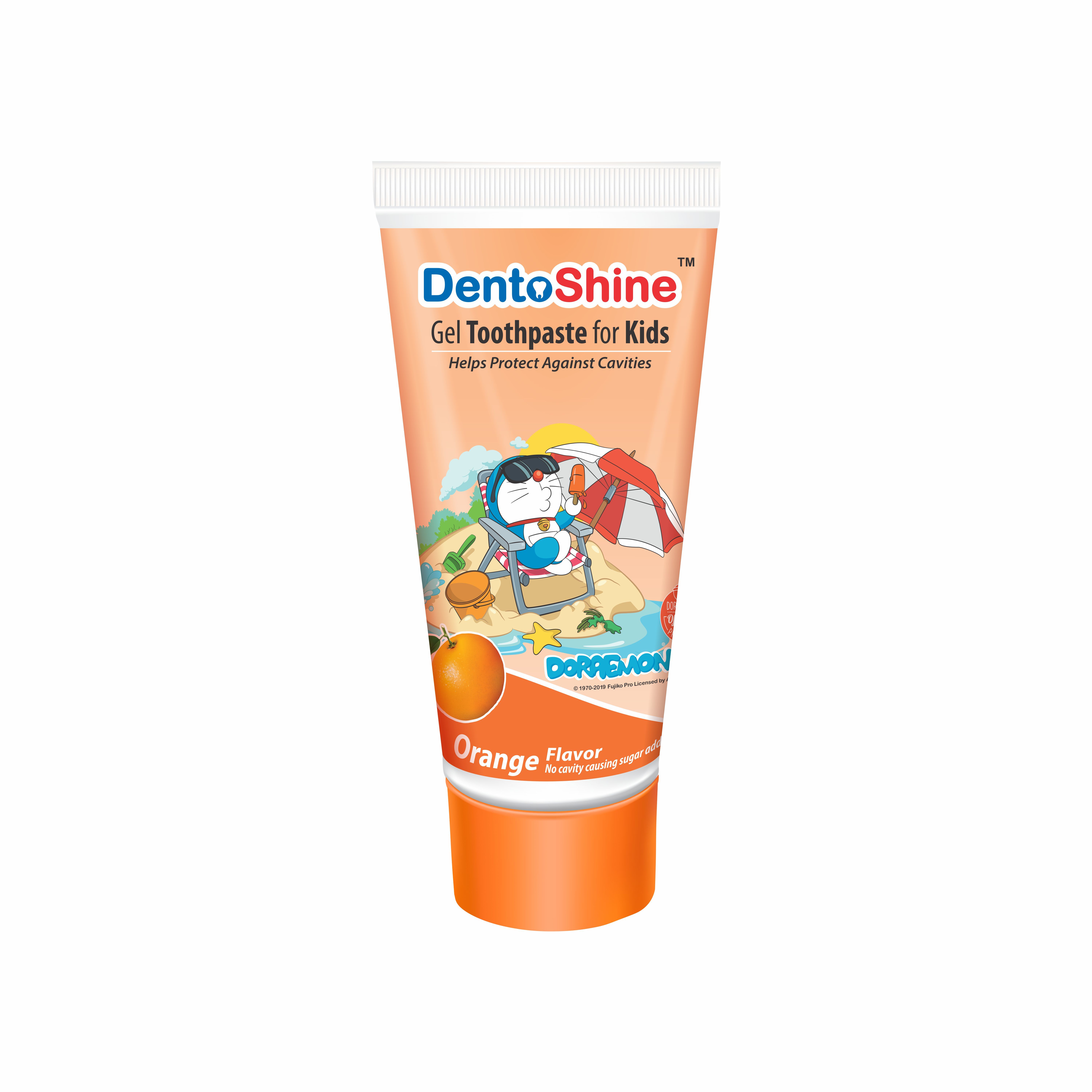 Buy DentoShine Gel Toothpaste for Kids, Orange, 80 g Online at Best ...