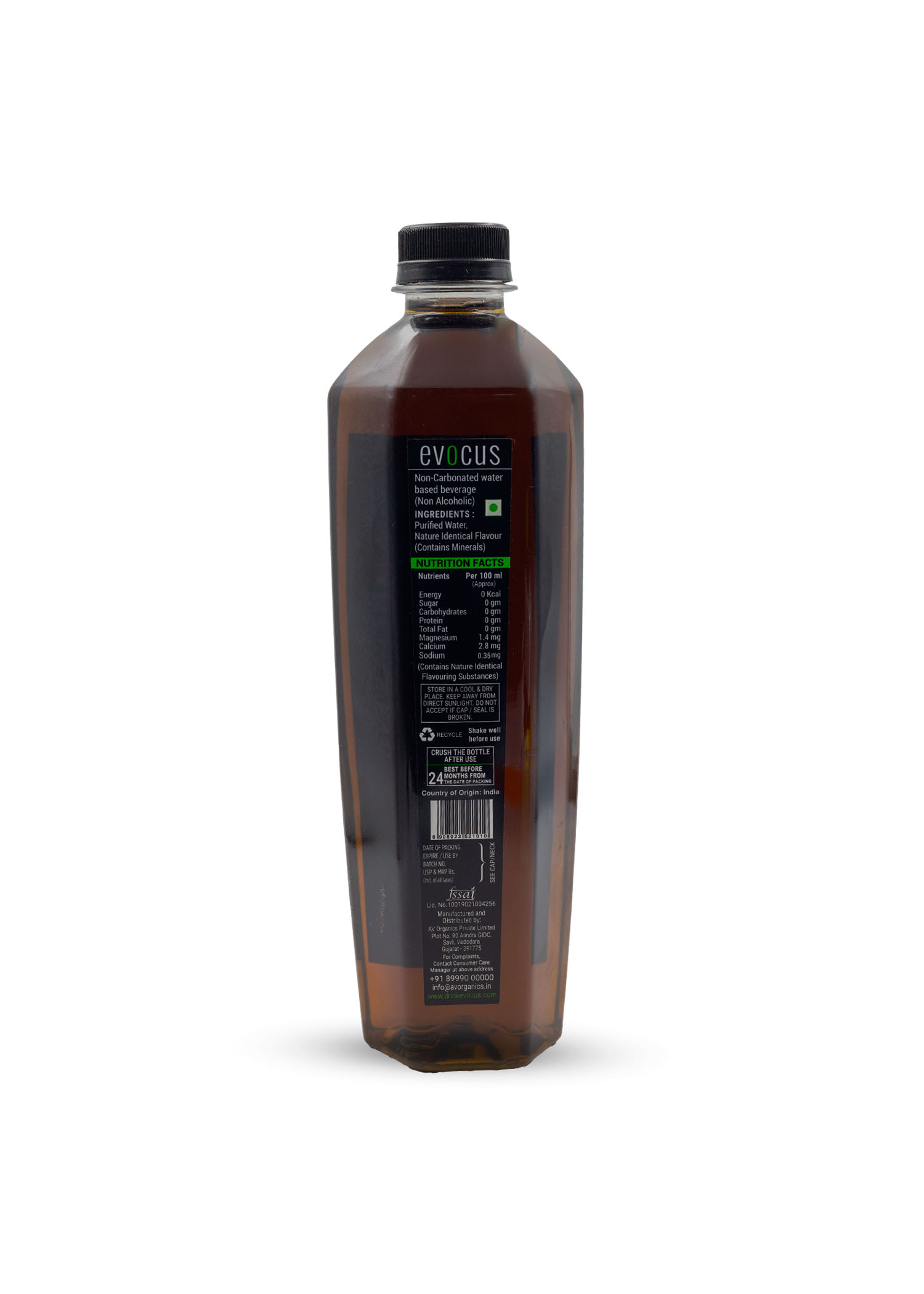 Buy Evocus Black Alkaline Drink 500ml Online at Best Prices | Wellness ...