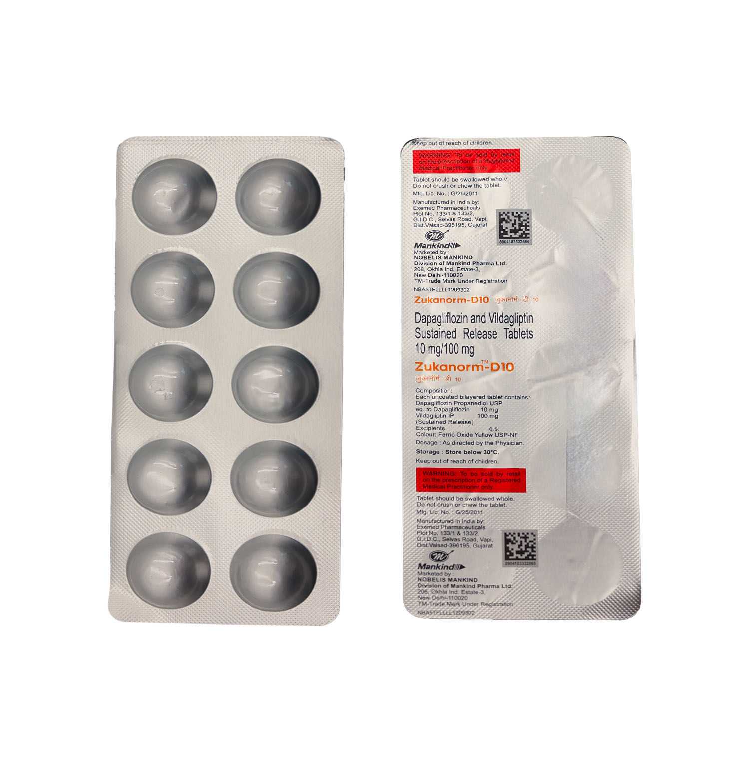 Buy Zukanorm-D 10Mg 10Tab Online at Best Prices | Wellness Forever