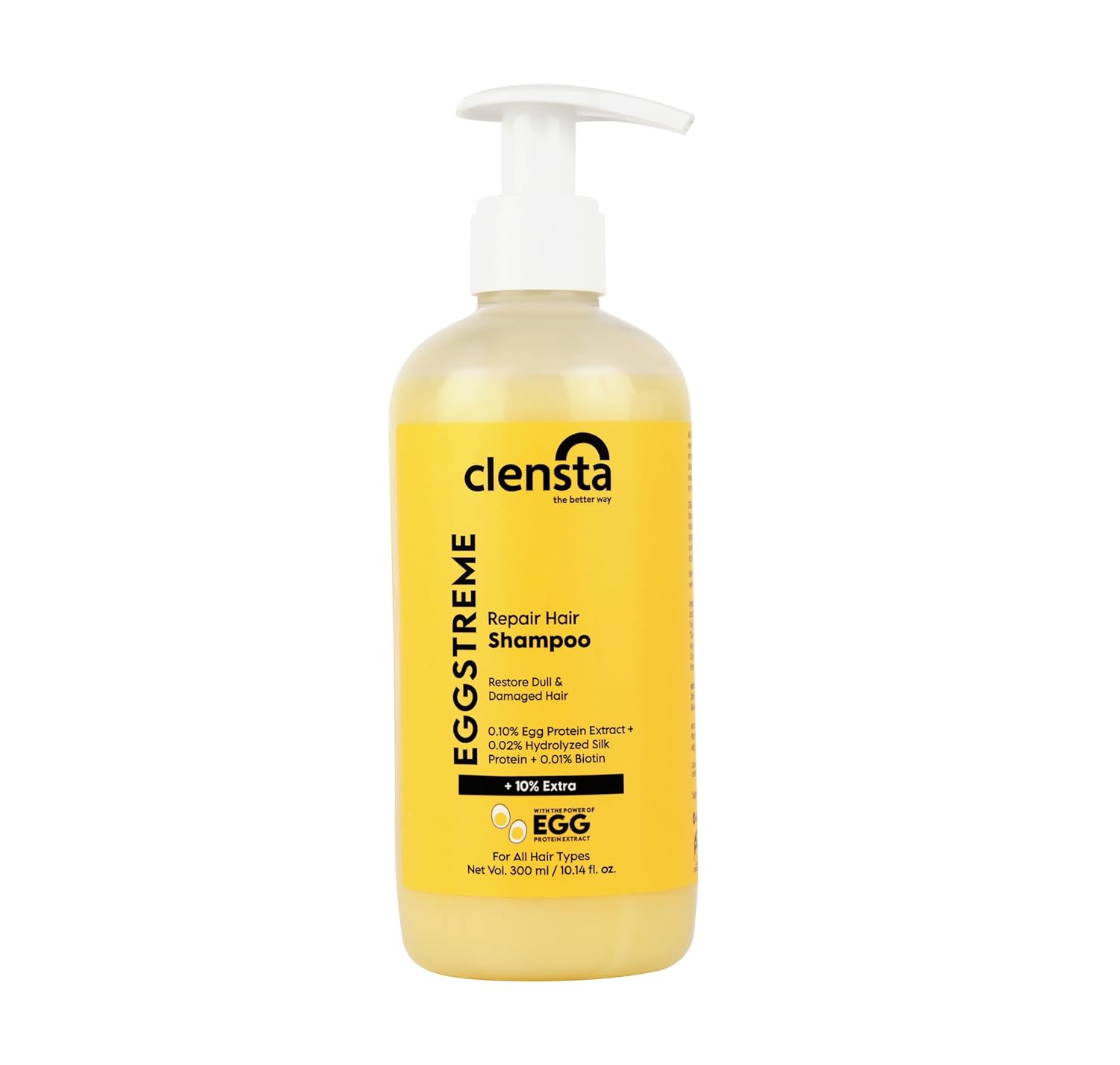 Buy Clensta Eggstreme Repair Hair Shampoo, 300 ml Online at Best Prices ...