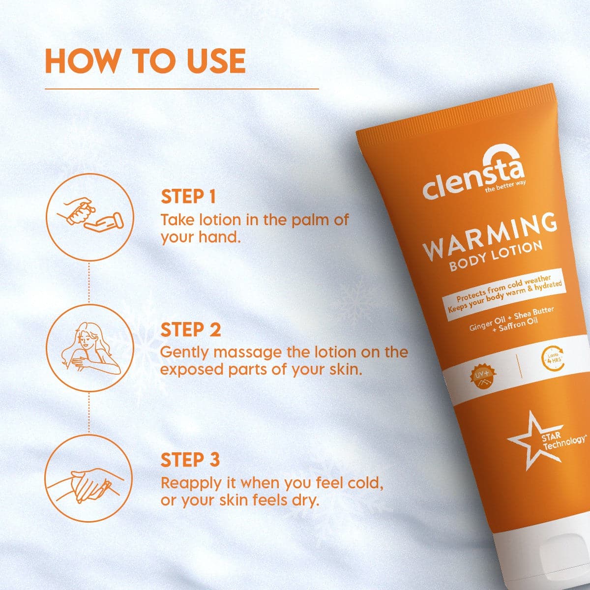 Buy Clensta Warming Body Lotion, 400 ml Online at Best Prices ...