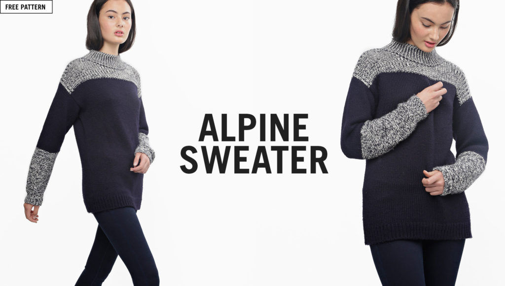 Alpine Sweater Free Knitting Pattern - Wool and the Gang Blog