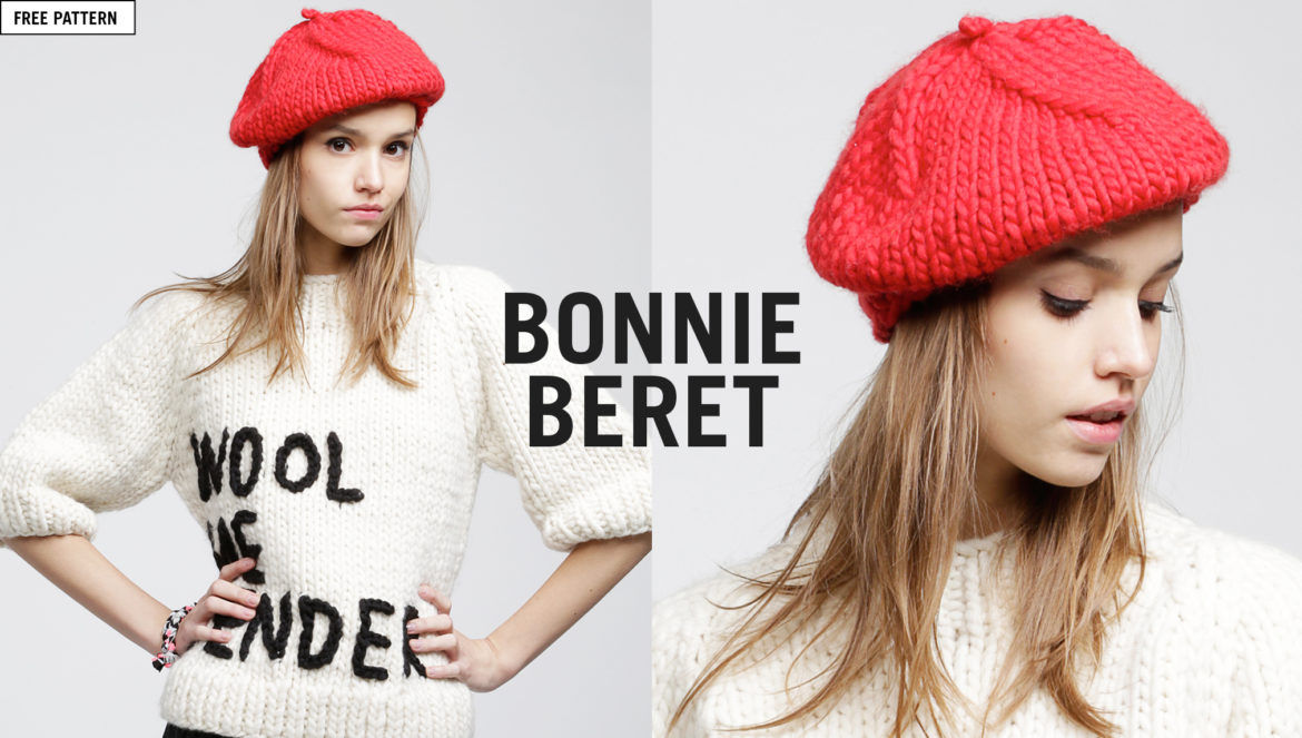Bonnet Beret Free Knitting Pattern - Wool and the Gang Blog