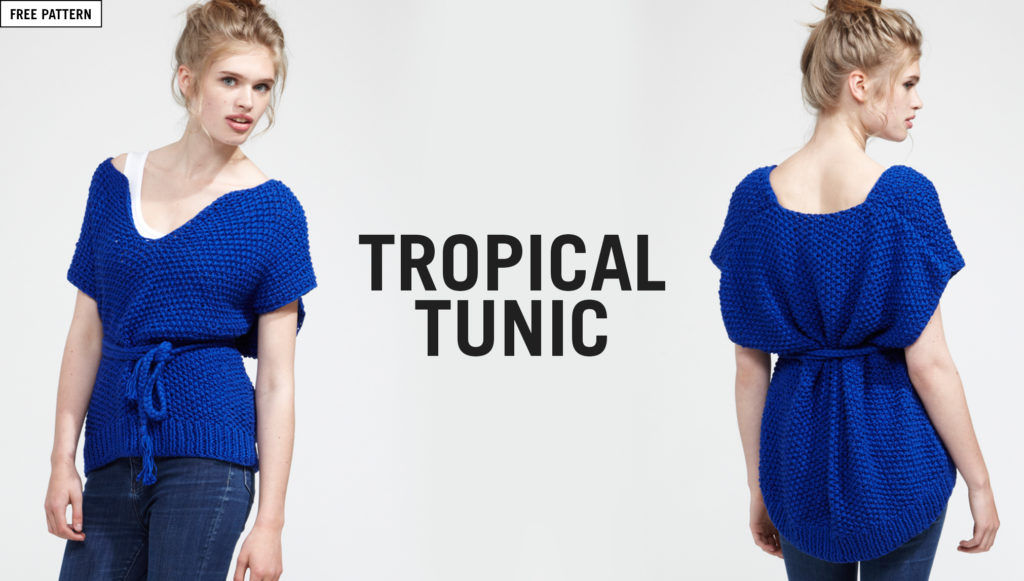 Tropical Tunic Free Knitting Pattern - Wool and the Gang Blog