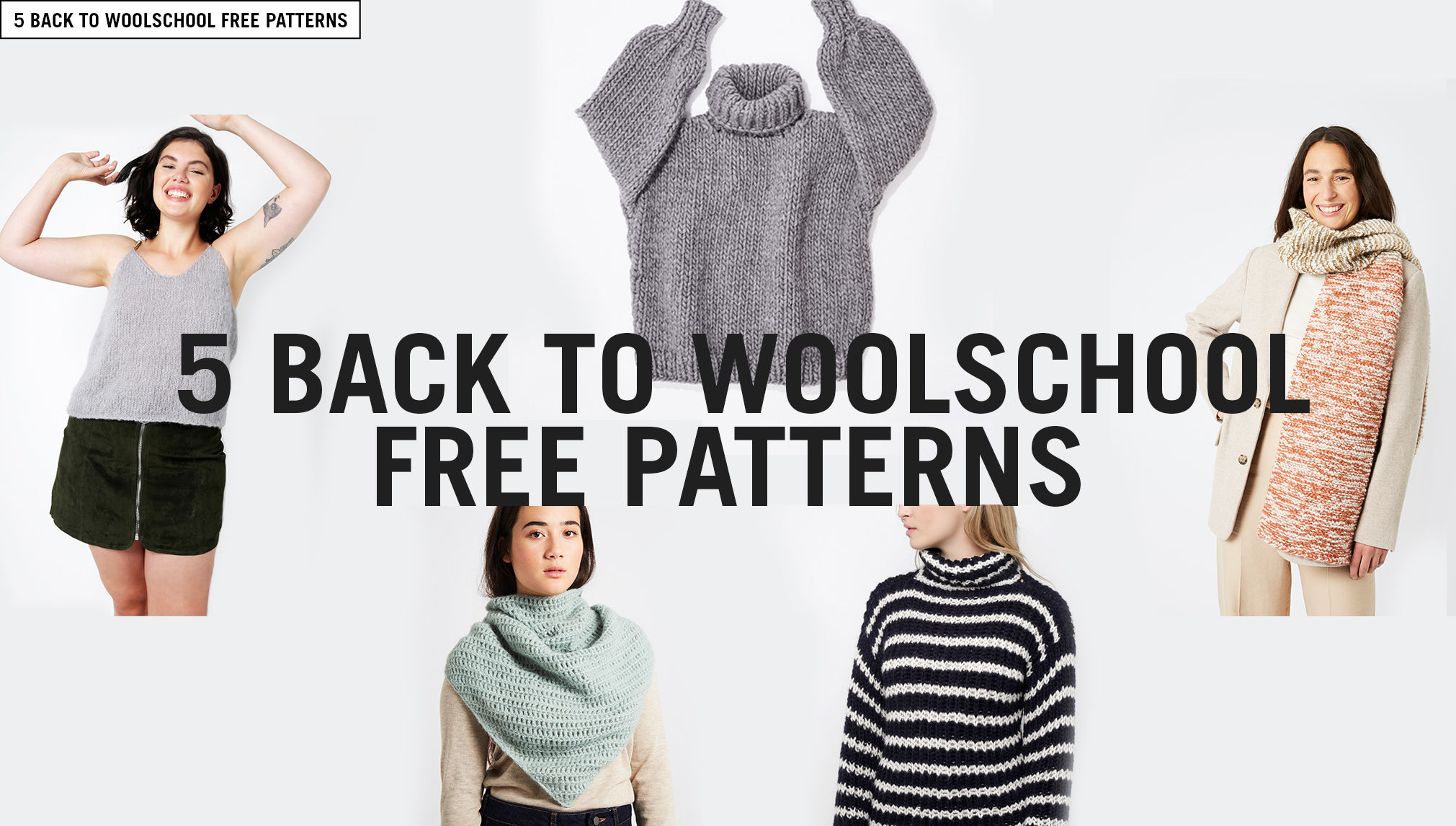 Back to Woolschool Free Knitting & Crochet Pattern Collection - Wool ...