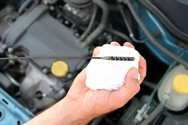 Engine low on oil store