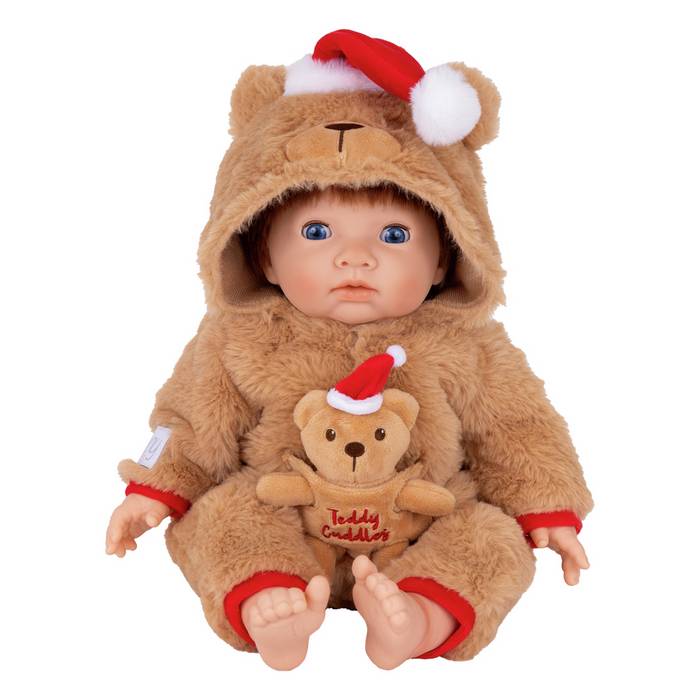 Chad Valley Tiny Treasures Christmas Teddy Baby Doll Tiny Treasures Dolls Fluffy Toys Chad Valley Toys