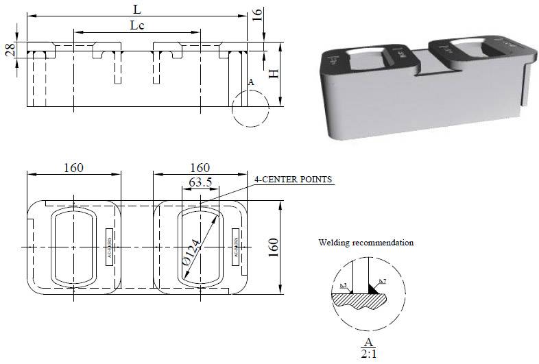 DOUBLE RAISED FOUNDATION AC-B2/D Lashing Equipments - KATRADIS Marine ...