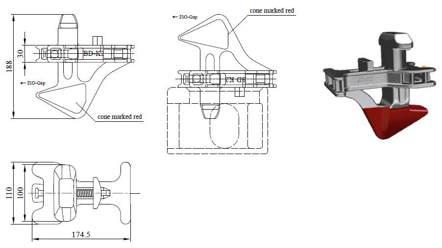 MIDLOCK BD-K2 Lashing Equipments - KATRADIS Marine Products