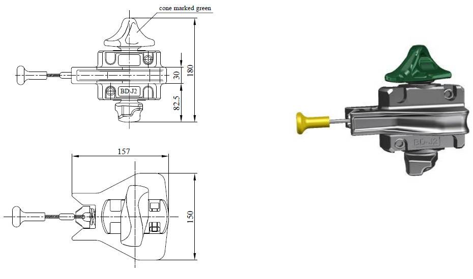 SEMI-AUTOMATIC TWISTLOCK (LARGE SEAT) BD-J2 Lashing Equipments ...