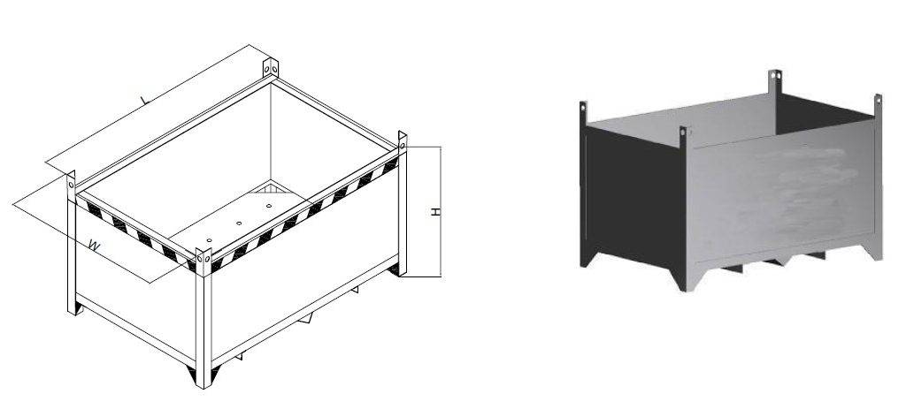 STORAGE BIN Lashing Equipments - KATRADIS Marine Products