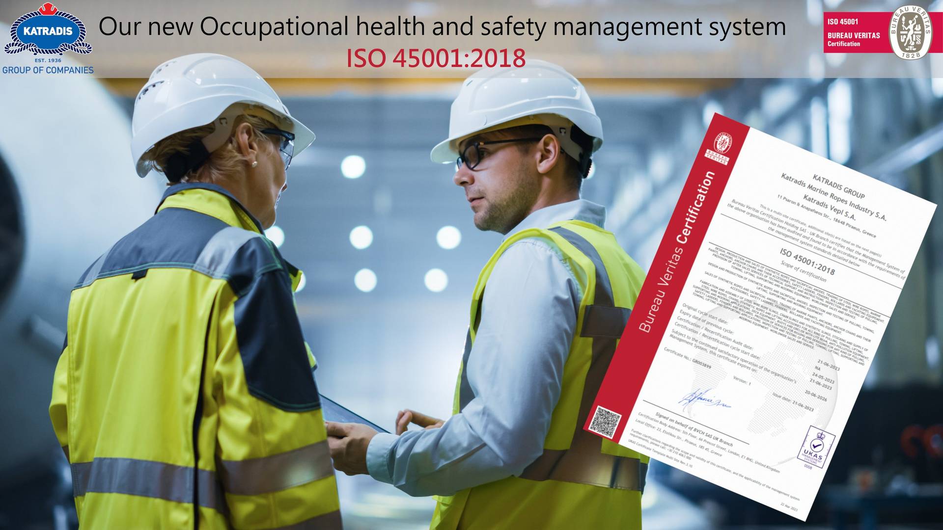 KATRADIS Group of Companies new ISO 45001:2018 Certification ...