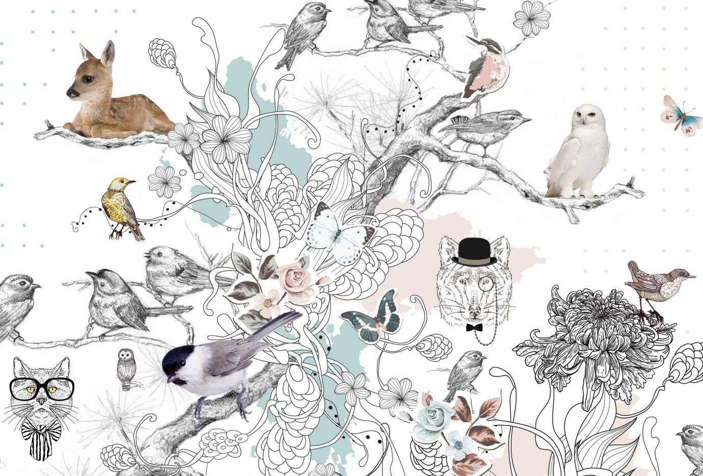 Behang Droomdieren lookbook - Stories on the Wall