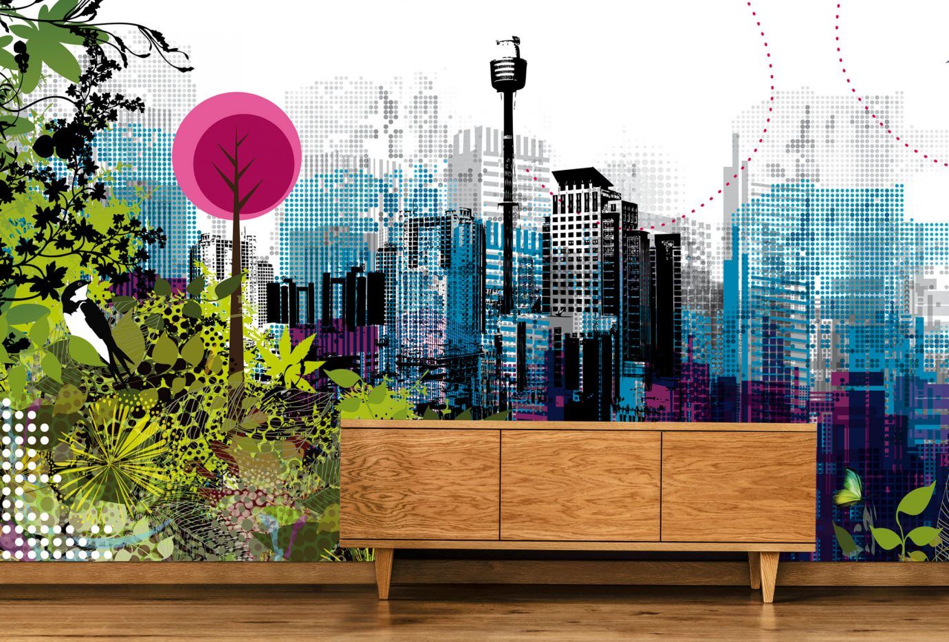 Behang Birds Eye View - Stories on the Wall